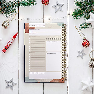 MESMOS Undated Daily Planner Organizer, To Do List Notebook for Women & Men, Small Business Cute Office Supplies, Productivity Planner, Daily Journal (120 Days,A5)