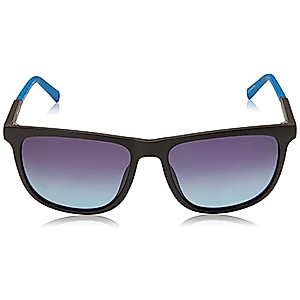 Timberland Men's TBA9269 Polarized Rectangular Sunglasses, Matte Black, 58mm