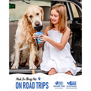 lesotc 2022 Upgraded Pet Water Bottle for Dogs,Dog Water Bottle Foldable,Leak Proof Dog Travel Water Bottle,Dog Water Dispenser,Lightweight & Convenient for Outdoor Walking,Hiking,Travel,BPA Free