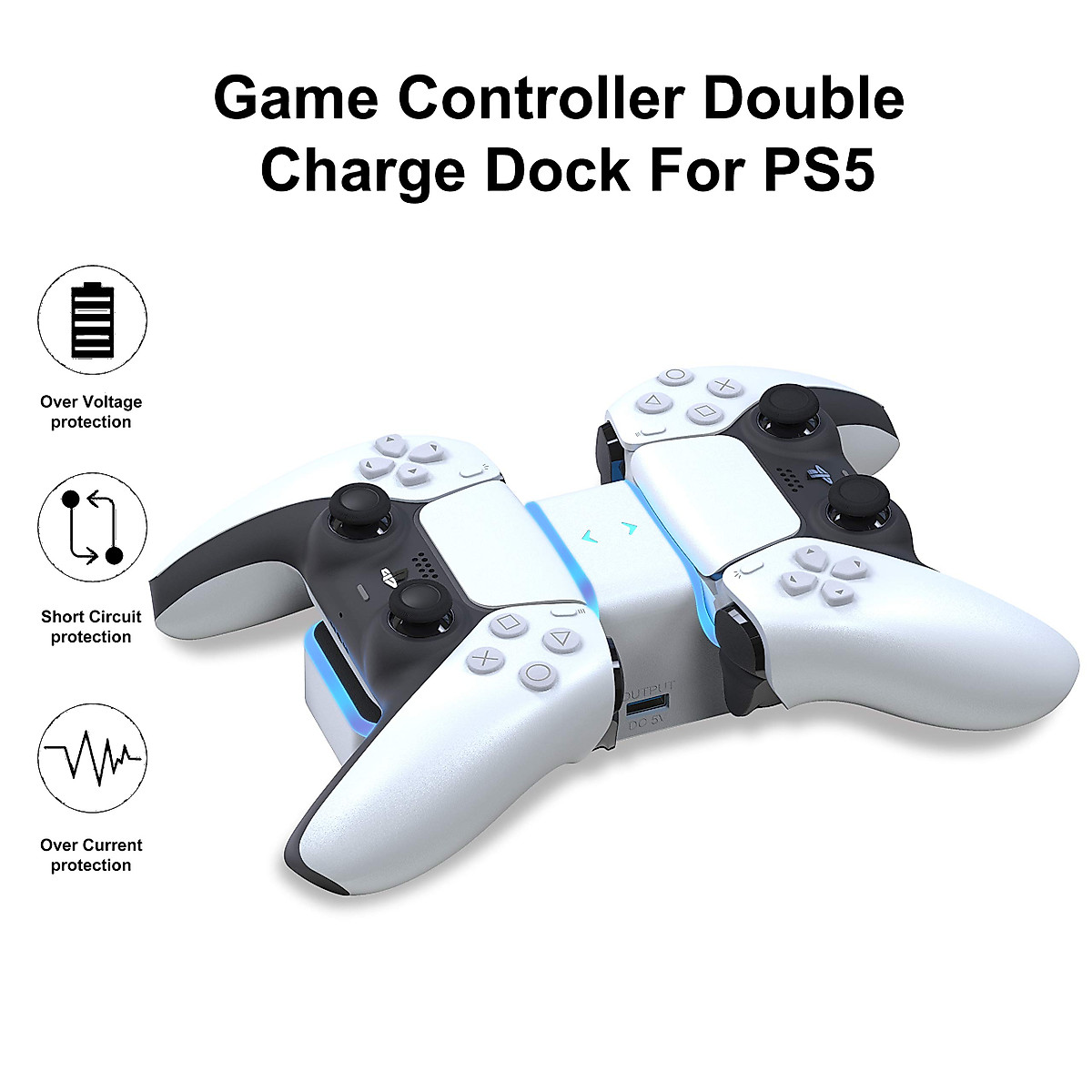 Dual Controller Charger | Over Charge Protection | Fast & Safe | Easy to Use | For Controller | Portable & Light-Weight