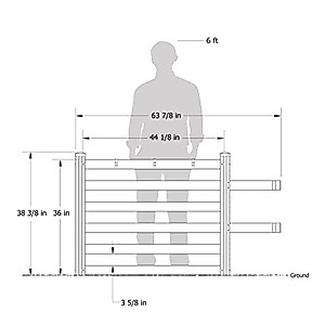 Zippity Outdoor Products ZP19061 36" W x 64" L x 38" H Zippity Poolside Deckbox Storage Organizer