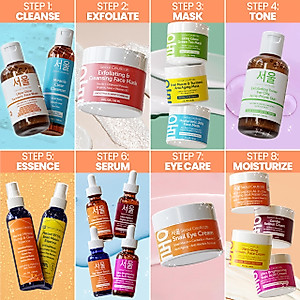 SeoulCeuticals Korean Face Mask Skin Care - Snail Mucin Turmeric Mask for Face – Cruelty Free K Beauty Anti Aging Face Mask for Healthy, Youthful Glow 2oz