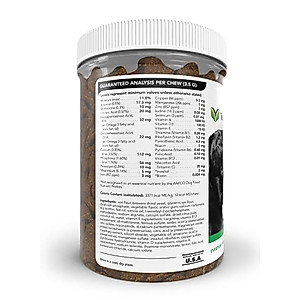 VETRISCIENCE Canine Plus MultiVitamin for Senior Dogs - Vet Recommended Vitamin Supplement - Supports Mood, Skin, Coat, Liver Function, 60 (Packaging May Vary)