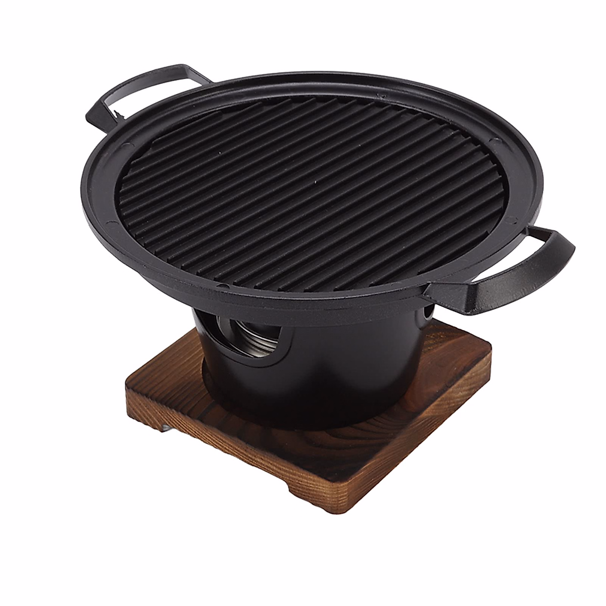Barbecue Grill, Mini Hibachi Grill, Small Tabletop Grill Prevent Sticking Easy Cleaning Portable Smokeless Tabletop Charcoal Grill for One Person for Indoor