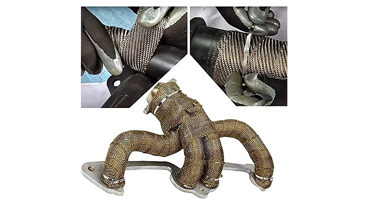 Arespark Titanium Exhaust Heat Wrap - Premium Thermal Tape