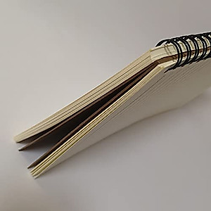 YUREE Spiral Notebook/Spiral Journal Lined, B5 Hard Kraft Cover Wire Bound Notebook Ruled, 70 Sheets (140 Pages), 10.5" x 7.3", 3 Notebooks Per Pack, Dark Brown/Blue/Brown