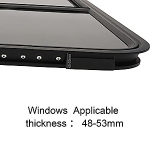 ZAWAYINE RV Window 12" W x 22" H, Tiny House Vertical Slider Window For Cargo Trailer, Vintage Technologies RV Windows For Vertical Sliding Replacement Glass &Trim Set