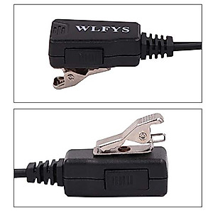 Wlfys Radio Earpiece for Motorola with Mic Acoustic Tube Headset Walkie Talkie CLS1110 CP110 CP200 GP300 GP2000