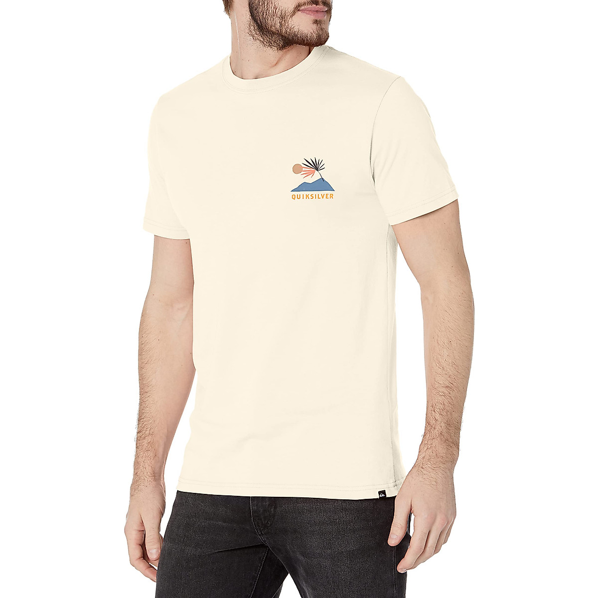 Quiksilver Men's New Tribe Tee, Antique White, Medium