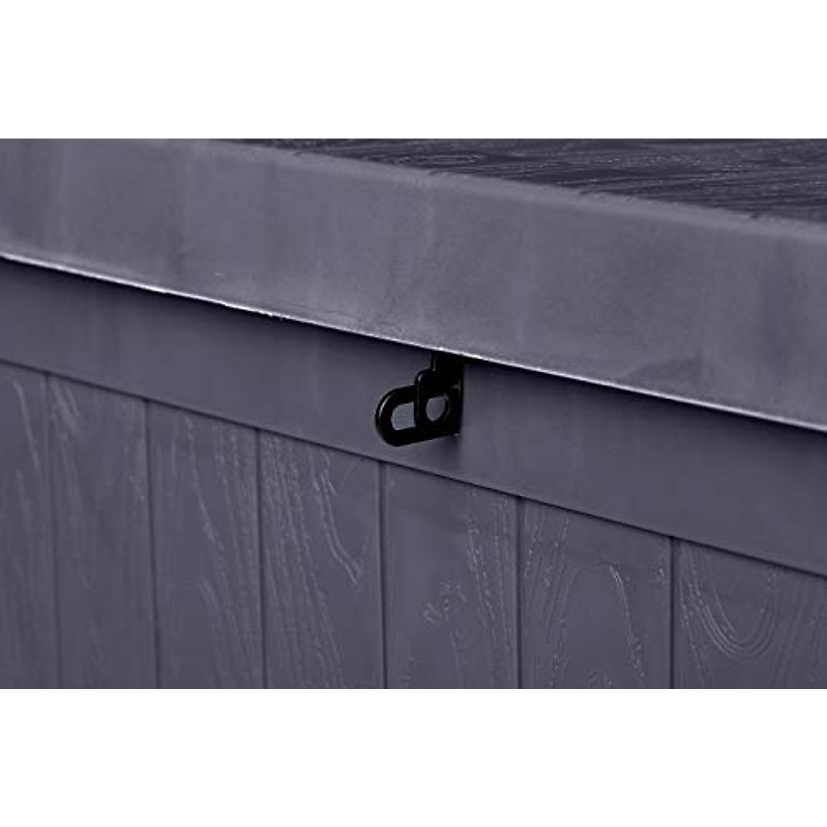 Wonlink Plastic Deck Box - Waterproof 120 Gallon Outdoor Patio Garden Furniture (Grey)