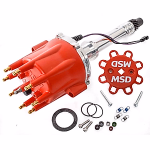 MSD 85551K Ignition Kit Includes Distributor 6AL Ignition Box Blaster 2 Coil