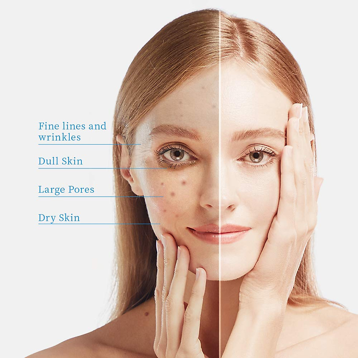 WIS Moisturizing 4-Piece Skin Care Set with Facial Cleanser, Toner, Lotion, Cream for Daily Cleansing Refreshing Skin Beauty Gift for Ladies Anti Aging Skin Care Kit for Women & Men Shipping from USA