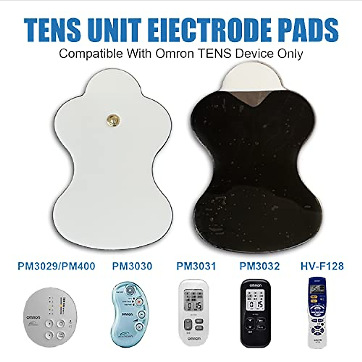 (24PCS) Compatible with Omron TENS Unit Replacement Pads Reusable Pads (not Omron Brand) 12 Pairs