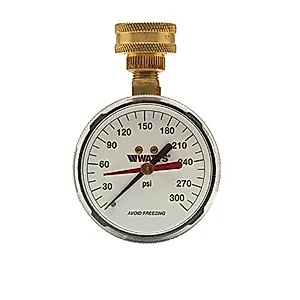 Watts 0950200 Water Pressure Test Gauge, 2 1/2 Inch, White