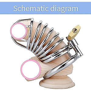 Male Chastity Devices Metal Chastity for Men Breathable Chastity Device Chastity Cage Devices Lightweight Sexual Wellness Cock Cage Penis Cage Sweater M1