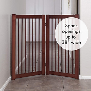 Primetime Petz 33239-E8 Extension Kit for 360 Configurable Walk Through Folding Pet Gate ,Walnut,36"