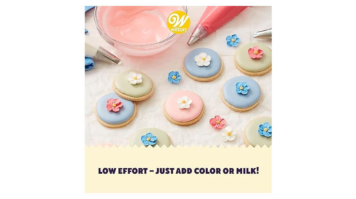 Wilton Royal Icing Mix - Easy Decorate & Create 2 Cups of Delicate Flowers