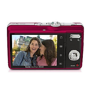 Kodak Easyshare M340 Digital Camera (Red)