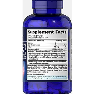 Glucosamine, Chondroitin & MSM-3 Per Day Formula by Puritan’s Pride