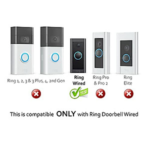 Mars Outpost Corner Mount for RingWired Corner Mounting Bracket 45 Degree Wedge Slim & Strong Mount,Black