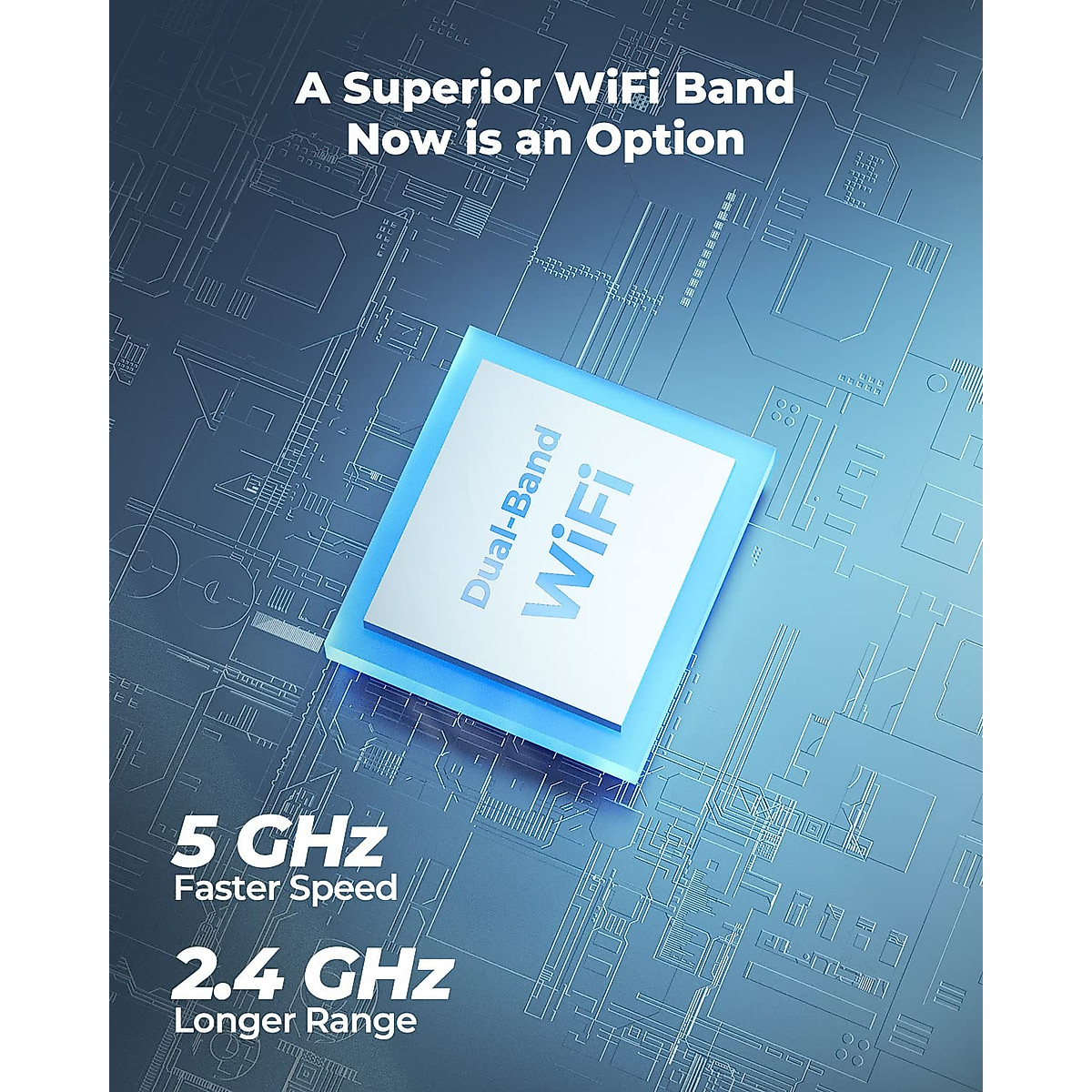 REOLINK Argus PT +SP - 5MP Security Cameras Wireless Outdoor, Solar Powered, 360° Pan Tilt, 5/2.4Ghz Dual Band WiFi, Smart Detection, No Extra Fee, No Hub Needed