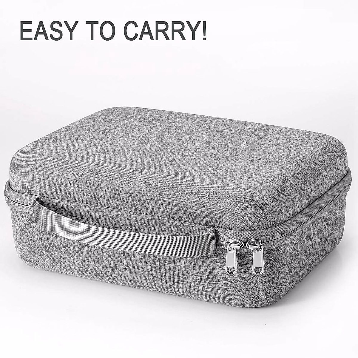 N-Brand Hard Carrying Case for Oculus Quest 2 All-in-One Virtual Reality Headset and Accessories, Protective Storage Travel Bag - Gray(Gray Lining)