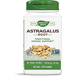 Nature's Way Astragalus Root, Traditional Immune Support*, Non-GMO Project Verified, Vegan, 180 Capsules