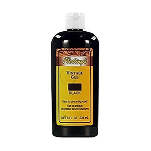 Fiebing's Vintage Gel - Black 8oz - Antique Gel for Leather