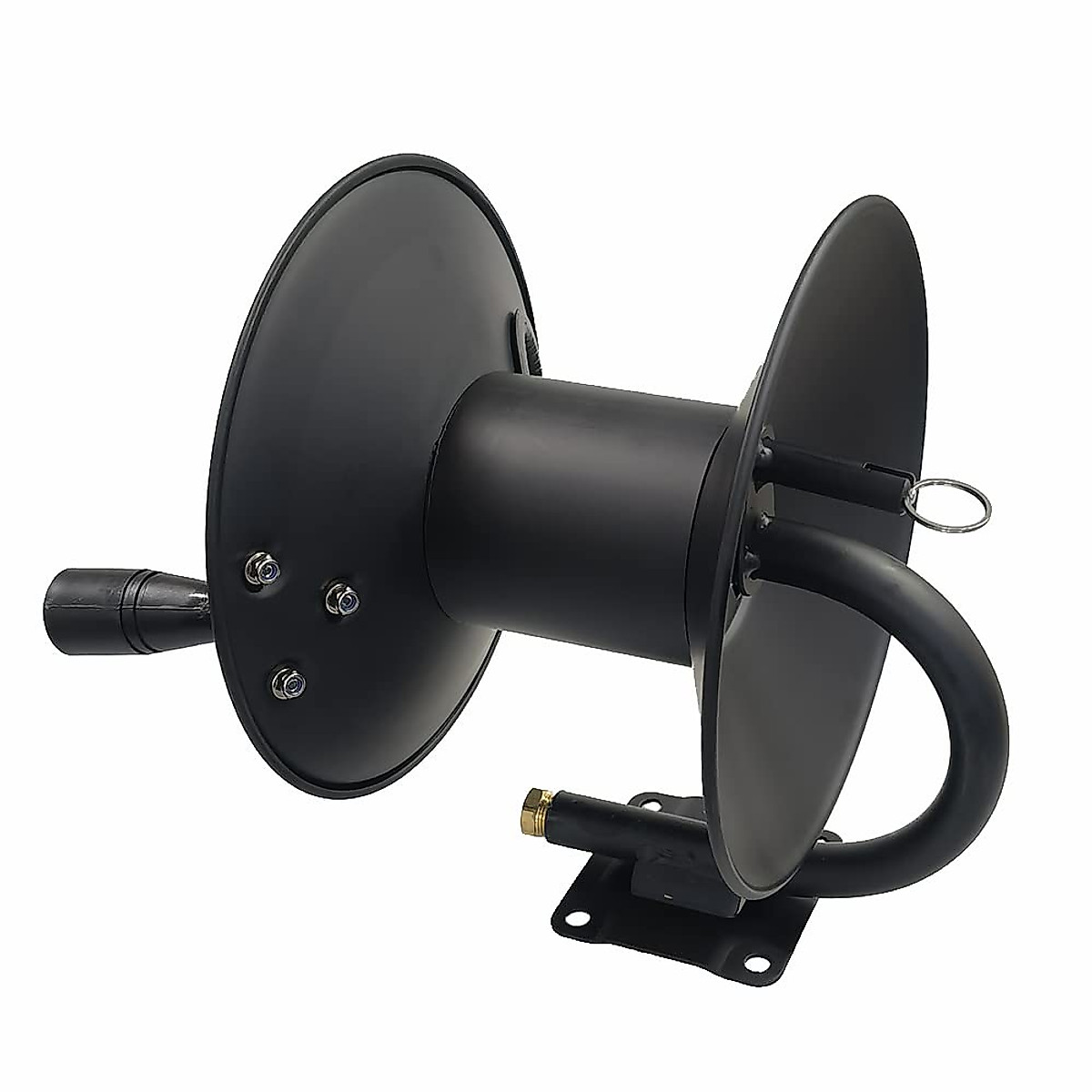 MAVPAWIY High Pressure Hose Reel 50ft, Heavy Duty Steel Hose Reel 4000PSI 3/8"NPT Pressure washer hose reel liquid use(Hose not Included)