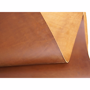 Bourbon Brown Tooling Leather Sheets 2.0mm Thick Finished Full Grain Cow Hide Leather Crafts Tooling Sewing Hobby Workshop Crafting Leather Square