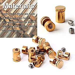 FLAMEDUKE Knife Thumb Studs for Buck 110 Thumb knife for Buck 112 2pcs With Hex for Buck Pocket Knife Edc Knife