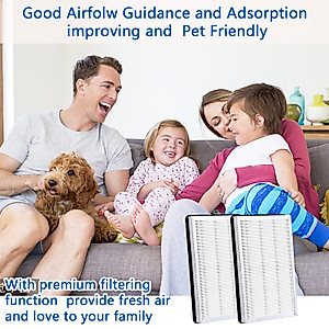 LOSKLENO 25 Replacement Filter 4 PACK Compatible with 25 Air Purifier, True HEPA 13 Fit for 25 Series Air Purifier B1/S1/W1 Models