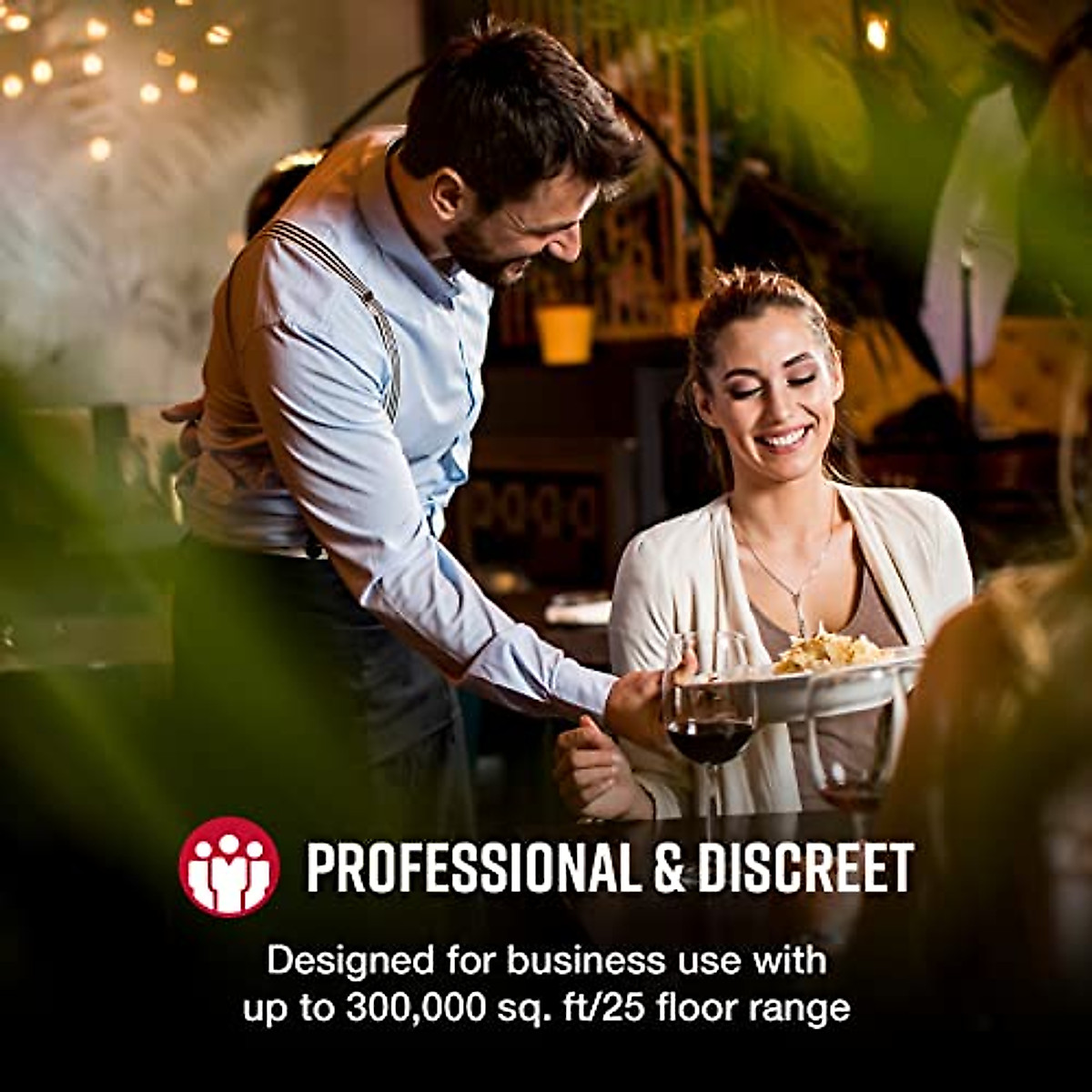 Cobra PX650 BCH6 - Professional/Business Walkie Talkies for Adults - Rechargeable, 300,000 sq. ft/25 Floor Range Two-Way Radio Set (6-Pack), Black