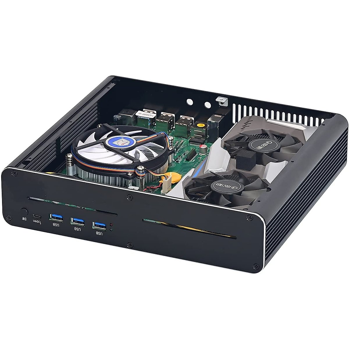 Gaming Mini PC, Desktop Computer, Mini Computer, Intel Core i9 10980HK, Windows 10 Pro, 16GB DDR4 RAM 240GB SSD, GeForce GTX 1650 4G GDDR5 Graphic, DVI DP 1.4 HD-MI 2.0 LAN