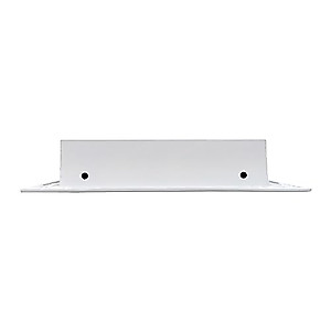 BUILDMART - 10x8 Modern AC Vent Cover - Decorative White Air Vent - Standard Linear Slot Diffuser - Register Grille for Ceiling, Walls & Floors - Texas Buildmart