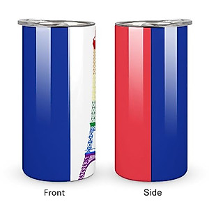 France Gay Flag Funny Coffee Mug Stainless Steel Travel Insulated Tumbler Double Wall Water Cup 10 Oz