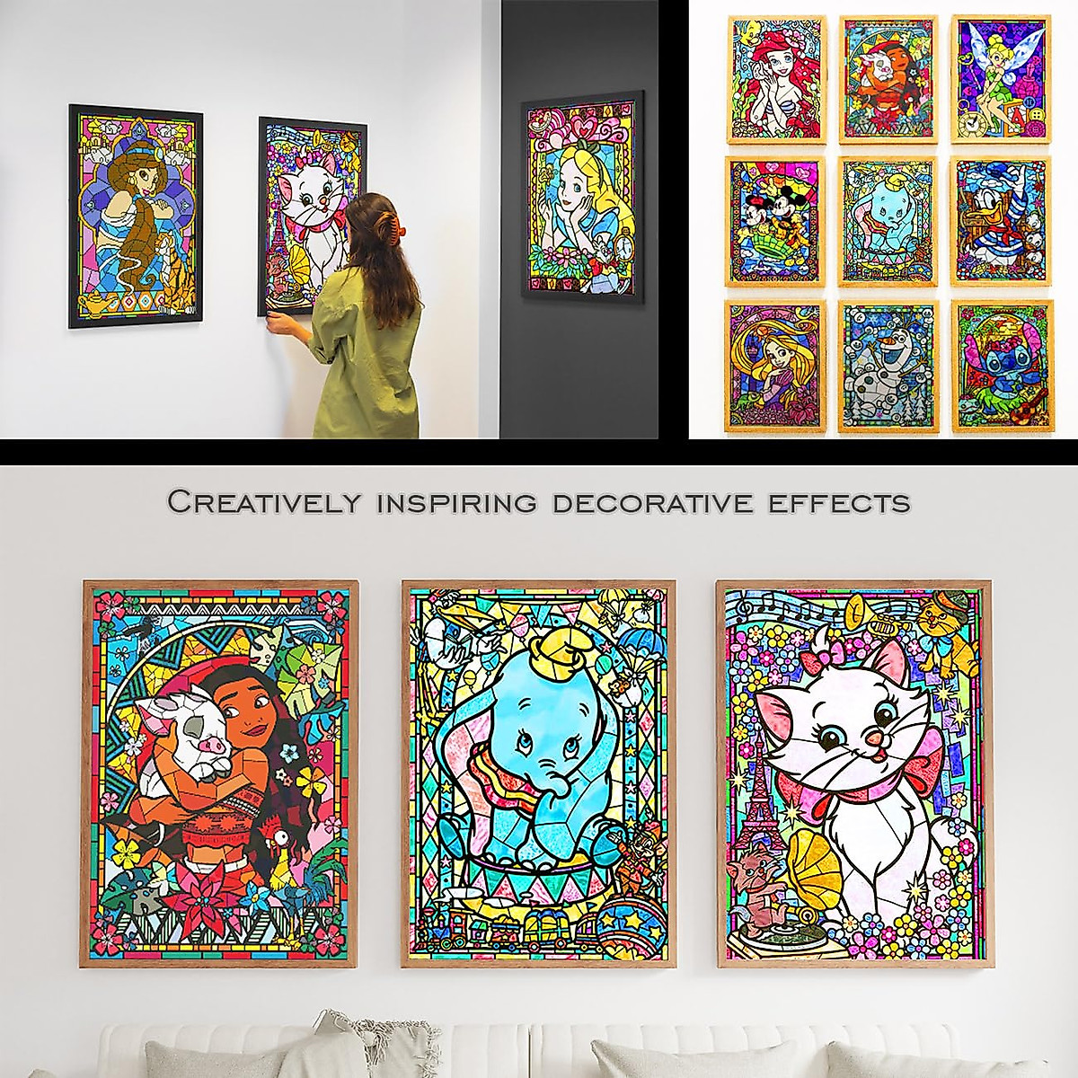 FFPTBNYX 12 Pack Full Drill Diamond Painting Kits for Adults&Beginners 5D DIY 12PCS Diamond Art Kits Paint with Round Diamonds and Gems for Home Wall Decor Gifts(11.8''x15.7'')