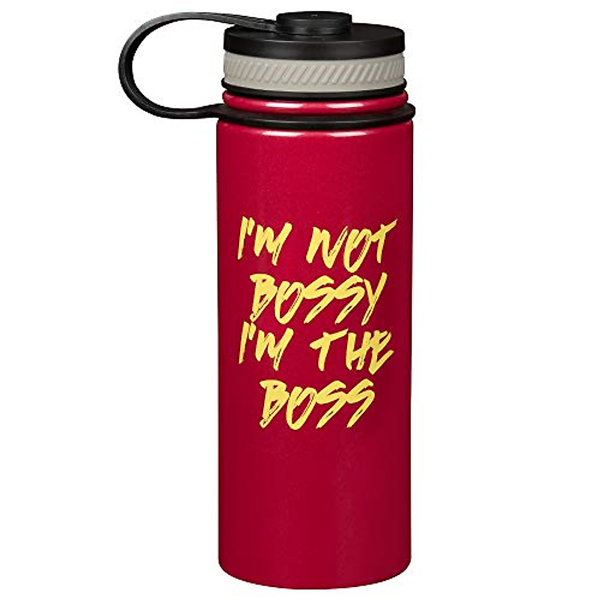 The Marvels: Captain Marvel Stainless Steel Travel Bottle, 18oz - Insulated Thermos To-go Bottle for Coffee, Water and More - Great Avengers Movie Gift for Kids, Teens and Adults