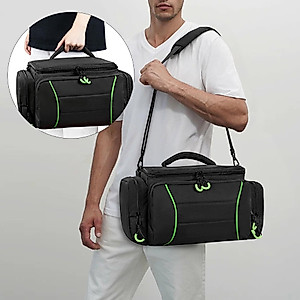 PGmoon Game Console Carrying Case Compatible with Xbox Series X, Portable Carry Bag with Enough Storage Rooms for Controllers, Discs, Cables, and More. (Patent Design)