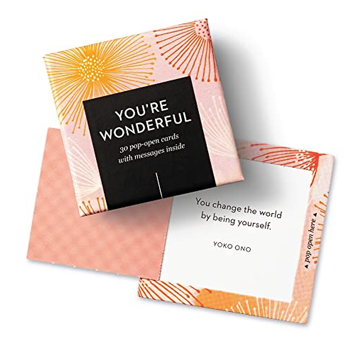 Compendium ThoughtFulls Pop-Open Cards 4-Pack - You're Awesome, You Matter, You're Wonderful, Yay You —120 Pop-Open Cards, Each with a Different Message Inside