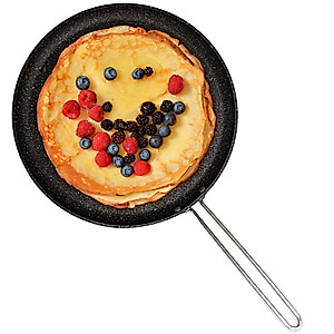 THE ROCK by Starfrit 10" Multi-Pan with Stainless Steel Wire Handle, Black