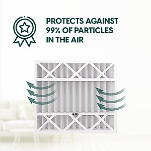 EconoHome 20x25x4 AC Furnace Pleated Air Filter MERV 11 Replacement – Allergen Defense, 2 Pack, Fits Lennox (X6673), Honeywell (FC100A1037) filters. (Actual size: 19.94 x 24.86 x 4.36 Inches)