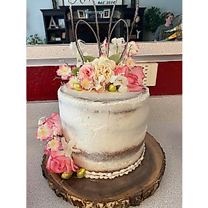 DreamLily Baby Girls Flower Crown Spring Bunny Headband Woodland Floral Head Piece for Toddler BB14 (Pink)