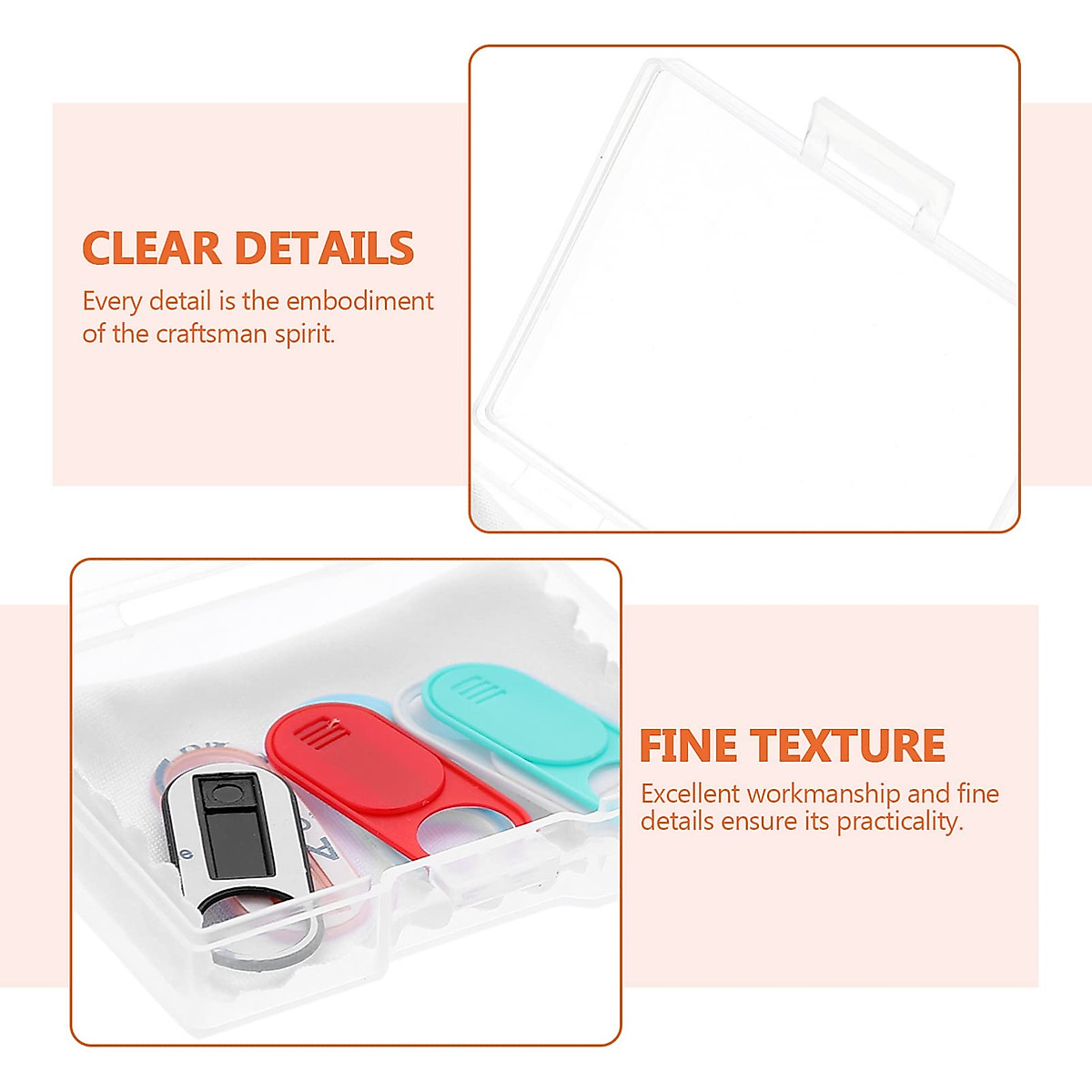 Milisten 6pcs Lens Cover Laptop Cover Slide Webcam Privacy Lens Protector Slide Webcam Cover Shield Cover Webcam Slider Webcam