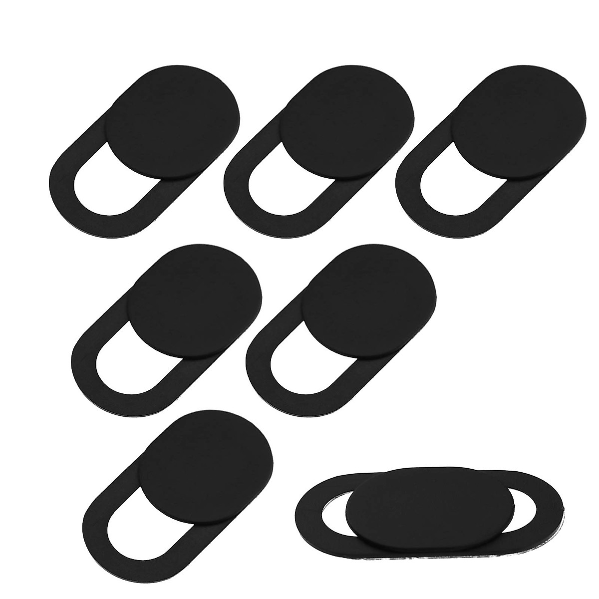 SING F LTD 6Pcs Black Webcam Cover, Ultra Thin Design Web Camera Cover Sticker Slider Privacy Protection for Computer Laptops Tablets Phone