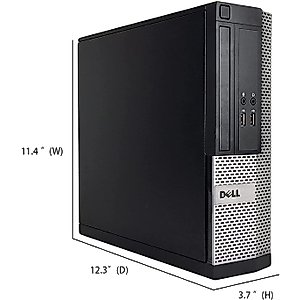 Dell OptiPlex 7020 Computer Desktop PC, Intel Core i7, 8GB RAM, 1TB HDD, MTG New 22 inch LED Monitor, RGB Speaker and Keyboard Mouse, WiFi, Windows 10 Pro (Renewed)