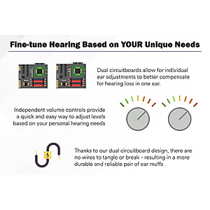 Pro Ears - Pro Tac SC Gold - Military Grade Hearing Protection and Amplification - NRR 25 - Ear Muffs - Lithium 123a Batteries - Black, (GSPTSTLLBLACK)