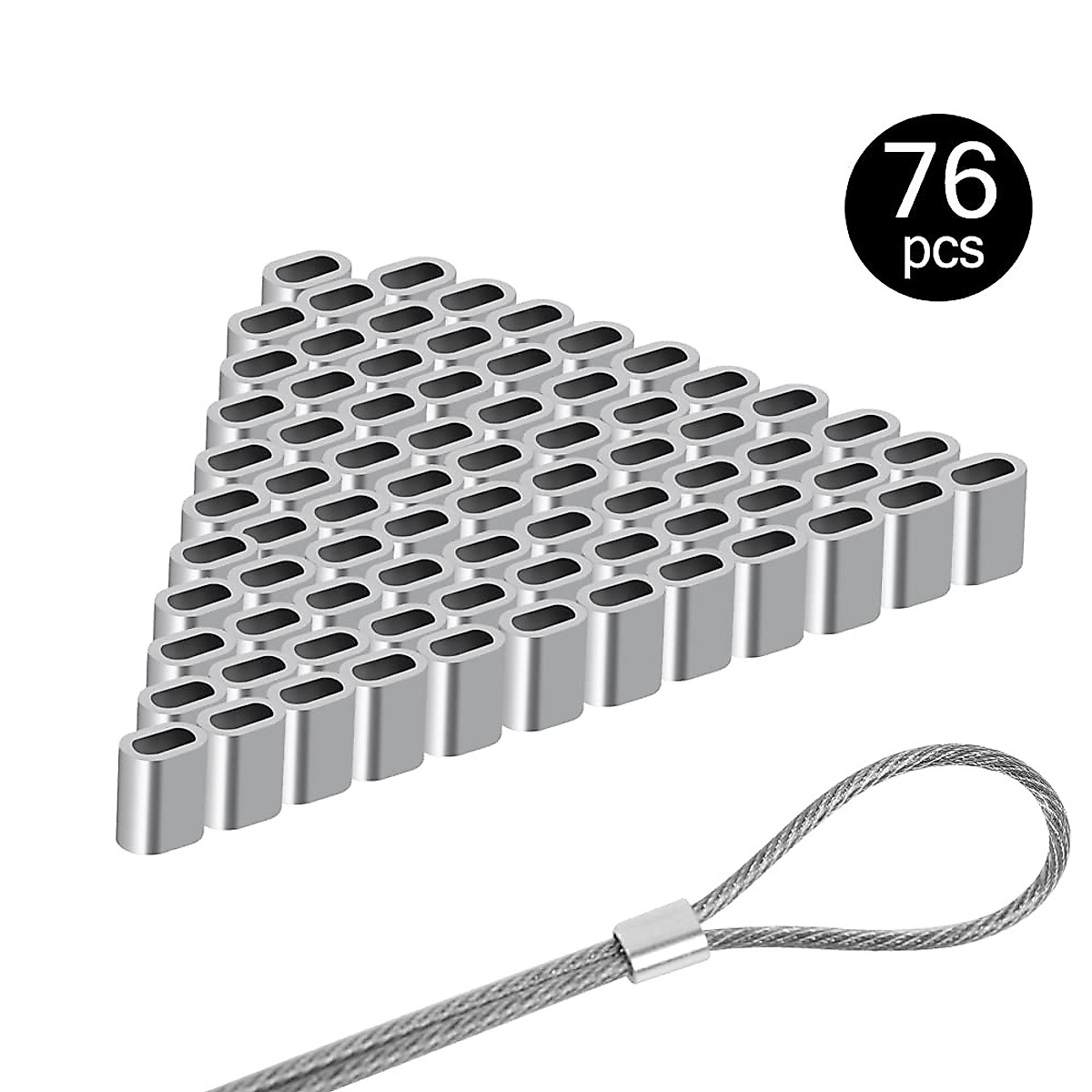 Outdoor String Light Hanging Kit, 200ft Coated Stainless Steel Cable Light Guide Wire, Contain Turnbuckle and Hooks, for Indoor and Outdoor Lights, Patio, Garden