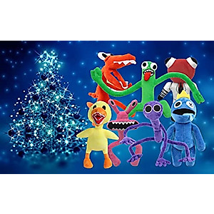 POPRORE 7PCS Rainbow Friends Plush Toys Rainbow Friends Stuffed Animal Plush Doll Toys for Fans and Friends Birthday Party Favor Gift for Holidays Birthday. (7 PCS)