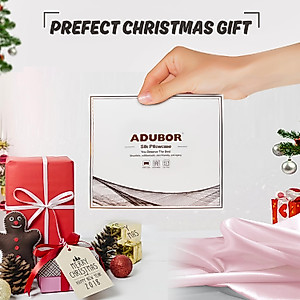 Adubor Silk Pillowcase - Mulberry Silk Pillow Case, 23 Momme 6A Grade Fibers, 900 Thread Count, Silk Pillow Cases for Hair and Skin Health, with Hidden Zipper (Standard 20''×26'', Pink, 1PC)